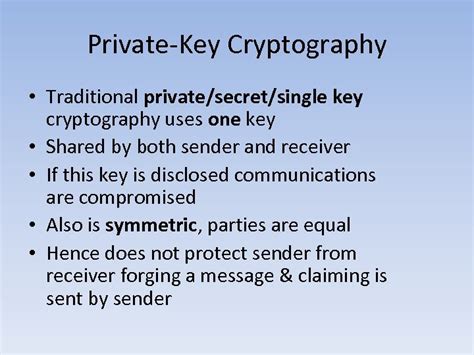 Lecture 5 Asymmetric Cryptography Private Key Cryptography
