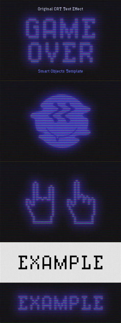 vintage monitor crt text effect best files everyday