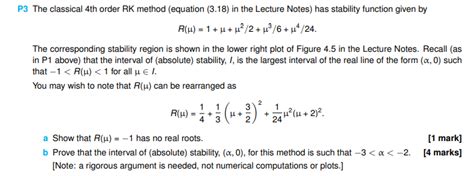 p3 the classical 4th order rk method equation 3 18