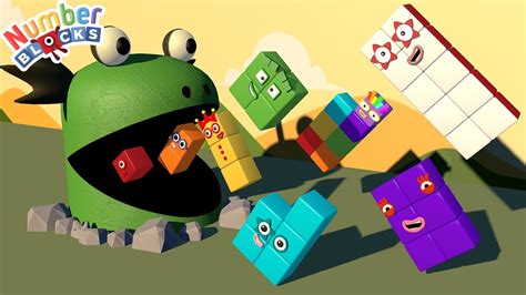 Numberblocks Vs Blockzilla But Block Zilla Eat Numberblocks Youtube