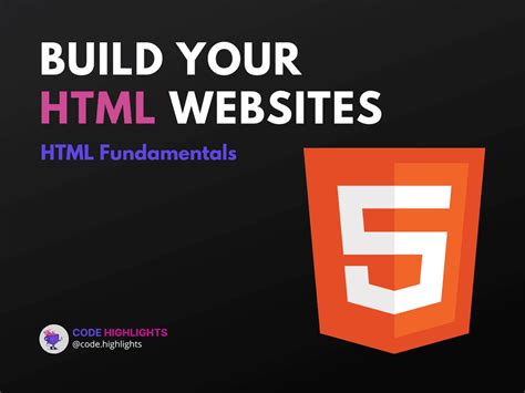 Learn Html Fundamentals Course Code Highlights