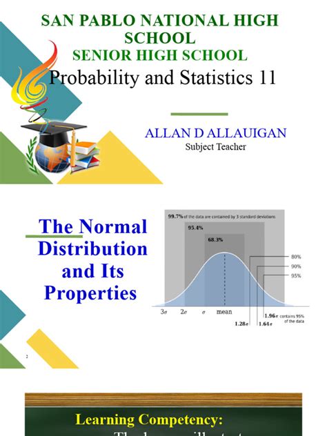 Lesson 7 The Normal Distribution And Its Properties Pdf