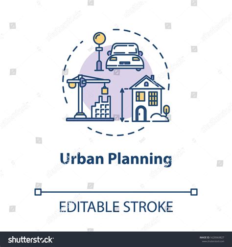 Urban Planning Concept Icon Infrastructure Transportation Stock Vector Royalty Free