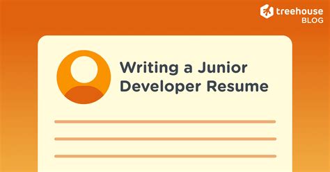 Writing A Junior Developer Resume Article Treehouse Blog