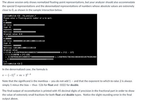Solved In This Assignment You Will Create A Floating Point Chegg