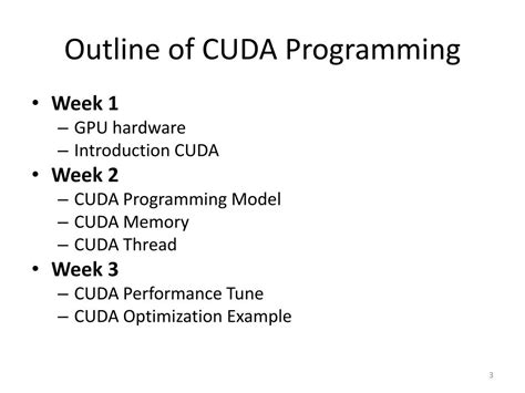 PPT Lecture CUDA Programming PowerPoint Presentation Free Download ID
