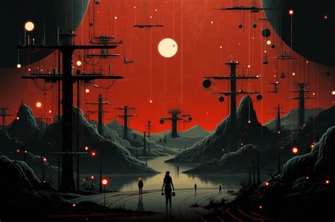 premium photo scifi redundant pattern structure