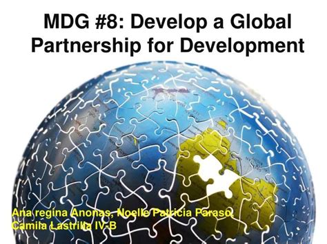 Ppt Mdg 8 Develop A Global Partnership For Development Powerpoint