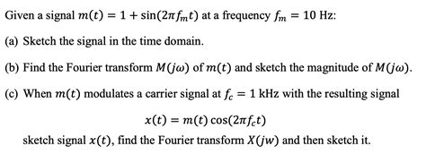 solved using known fourier transform pairs find the fourier