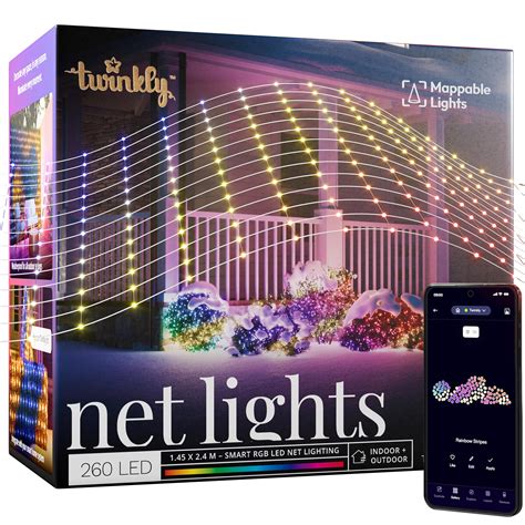 Twinkly Net Lights Flexible Led Grid With 260 Mappable Rgb