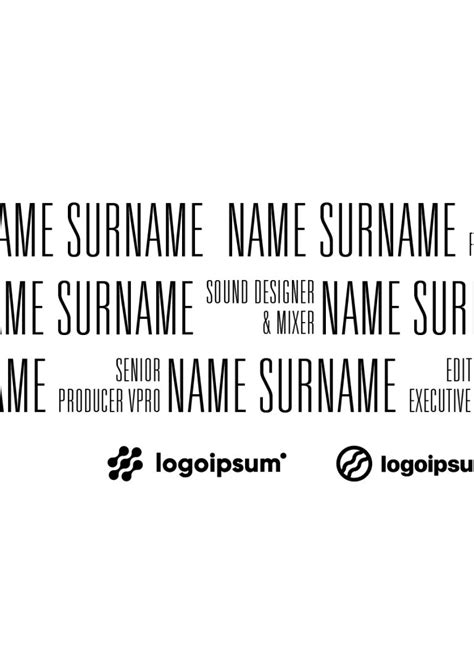 Movie Poster Billingblock Design Template