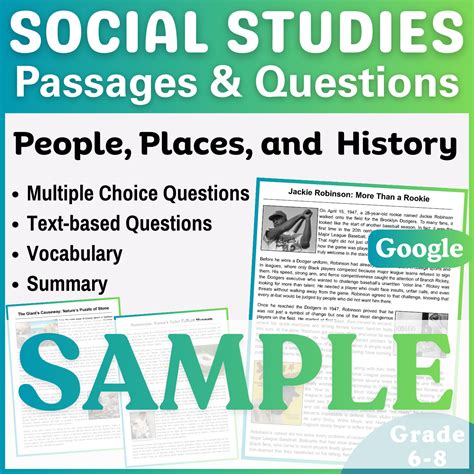 Reading Comprehension Passage Jackie Robinson Docs Sample By Teach