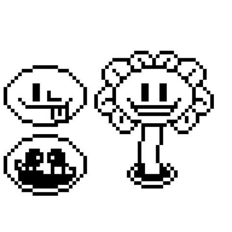 Pixilart Flowey Sprite By Blueboxdude