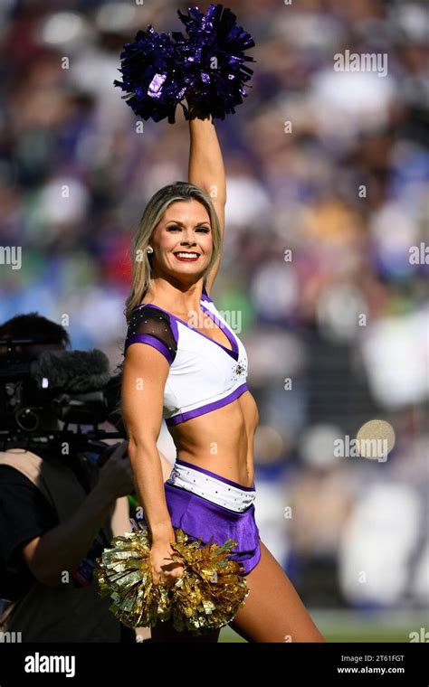The Baltimore Ravens Cheerleaders Perform Before An Nfl Football Game