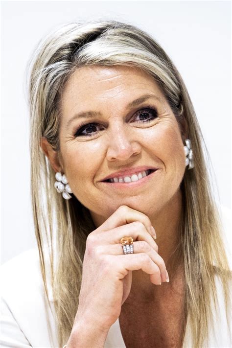 Koningin Máxima Straalt In Wit Pak Bij Aankomst In De Vs Voguenl