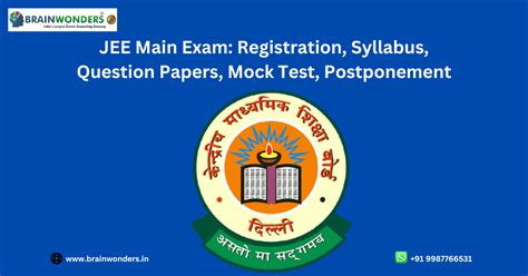 JEE Main 2024 Exam Dates OUT Eligibility For IIT JEE 2024 Syllabus And More Brainwonders
