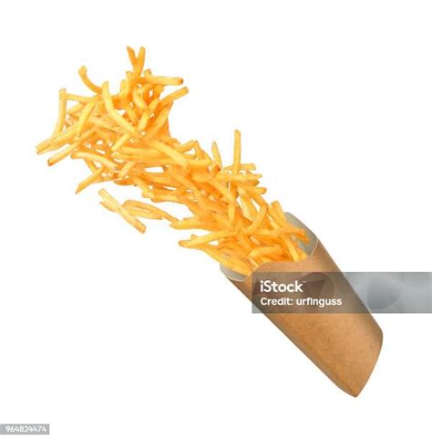 감자 튀김 종이 컵에서 비행 먹기에 대한 스톡 사진 및 기타 이미지 먹기 바타타 프렌치 프라이 Istock