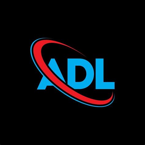Logotipo De Adl Con Diseño De Letras Vinculado Con Monograma