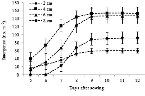 Seedling Emergence As Affected By Sowing Depth At Different Days After