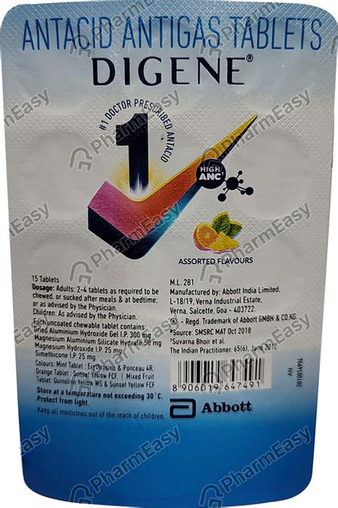 Buy Digene Assorted Tablet 15 Nos Online And Get Upto 60 Off At Pharmeasy
