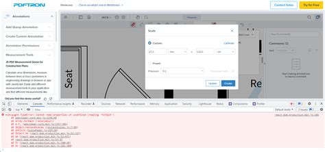 issue update scale in scalemodal not working webviewer apryse