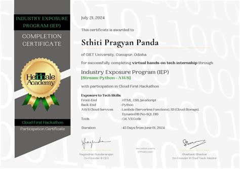 sthiti pragyan panda on linkedin hebbaleacademy internship
