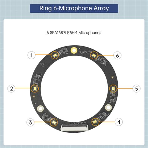 Iflytek Far Field Microphone Array Module Ros Six Microphone Voice Boa