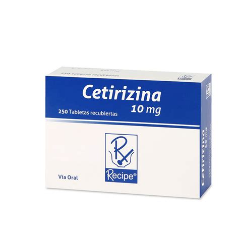 Cetirizina 10 Mg 250 Tabletas Rc Drogueria Sanigi