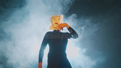 Dramatic Dance Performance With Mask And Smoke Stock Video Video Of