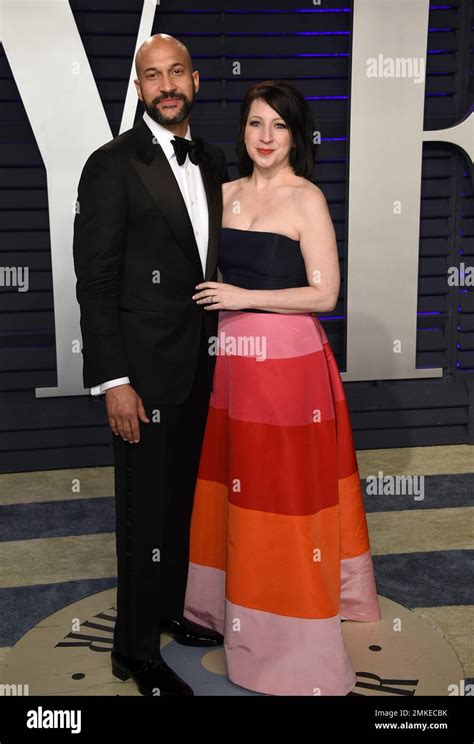Keegan Michael Key Left And Elisa Key Arrive At The Vanity Fair Oscar Party On Sunday Feb 24