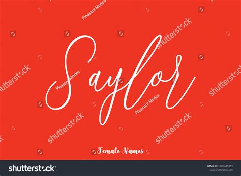 Female Name Typescript Cursive Calligraphy On Stock Vector Royalty Free Shutterstock