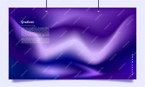 Premium Vector Fluid Purple Gradient Mesh Background Template Copy Space Dynamic Blurred