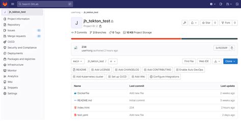 0부터 시작하는 tekton 공부 ci cd pipeline 구축 gitlab private repo clone with tls