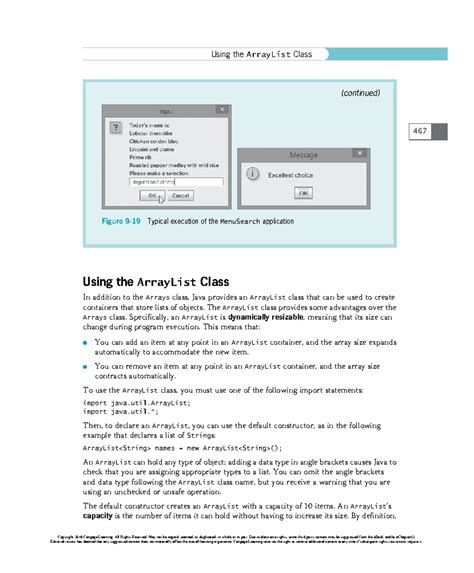 Array List Explained Form Other Textbook Using The Arraylist Class In