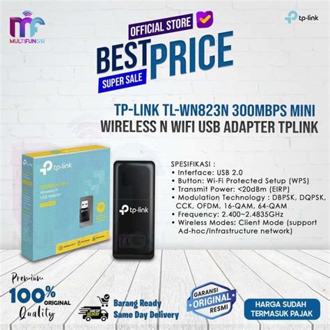 Jual Tp Link Tl Wn N Mbps Mini Wireless N Wifi Usb Adapter Tplink Di Seller Velvet Store