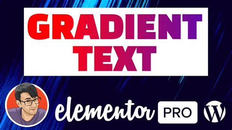 elementor gradient text no extra plugins youtube