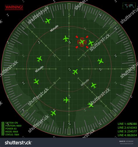 Airplane Radar Screen