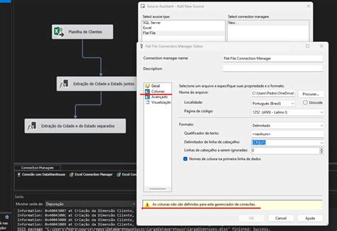 Erro Ao Carregar Arquivo Csv No Assistente De Origem Etl Com