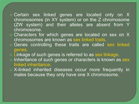 Sex Linked Inheritance Sex Influence Inheritance And Sex Limited Sex Linked Inheritance Sex Influence Inheritance And Sex Limited