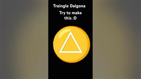 Triangle Dalgona Youtube