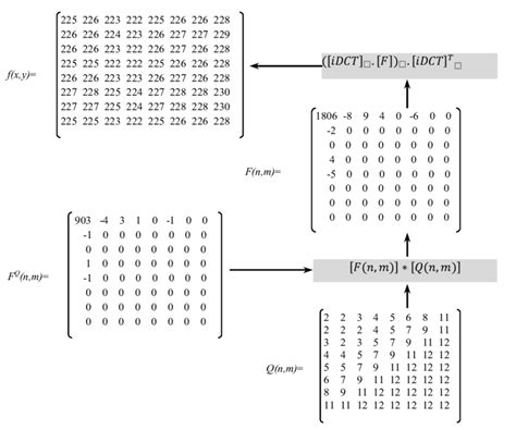 Example Invers Process Idct And Dequantization Download Scientific Diagram