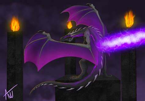 Ender Dragon By Alphawolfart1 On Deviantart