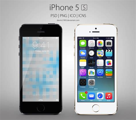Apple Iphone 5s Psd Png Ico Icns By Davinci1993 On Deviantart
