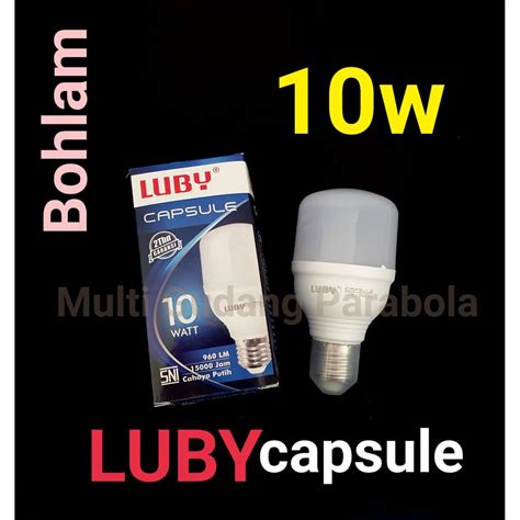 Jual Lampu Led Luby Capsule Watt Cahaya Putih Shopee Indonesia