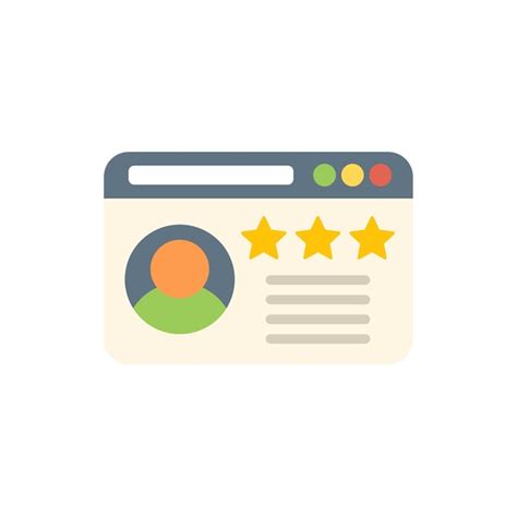 Premium Vector Website Showing Customer Feedback With Five Star