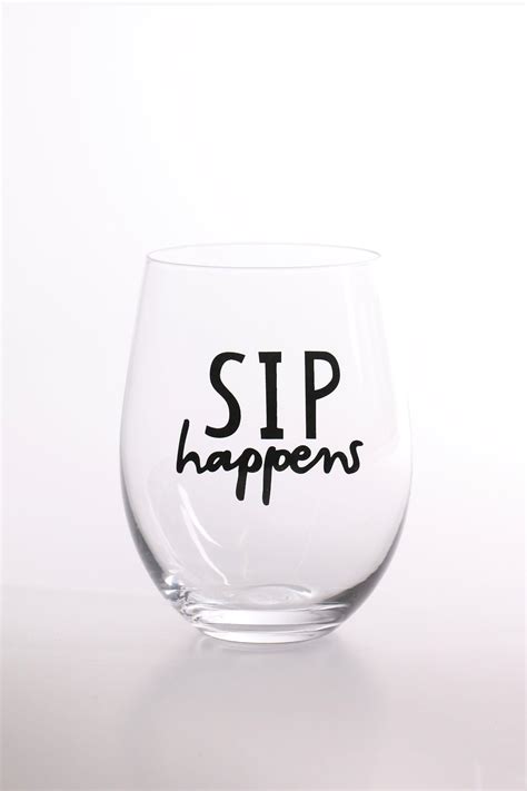 Script Stemless Glass