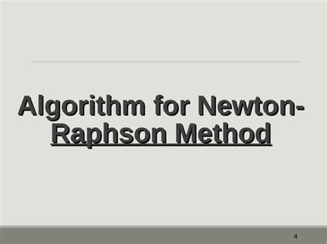 Newton Raphson Method Ppt Physics Science Newton Raphson Method Ppt Physics Science