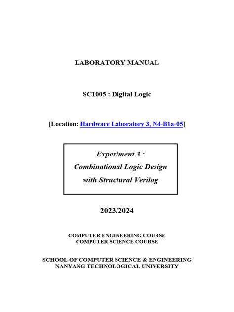 Lab3 Manual Pdf Field Programmable Gate Array Logic Synthesis