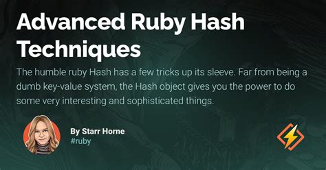 advanced ruby hash techniques honeybadger developer blog