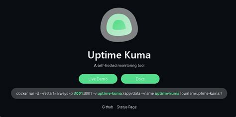 Uptime Kuma开源的网站监控工具 Github白嫖历险记 Mrdt备忘录 工作学习文档